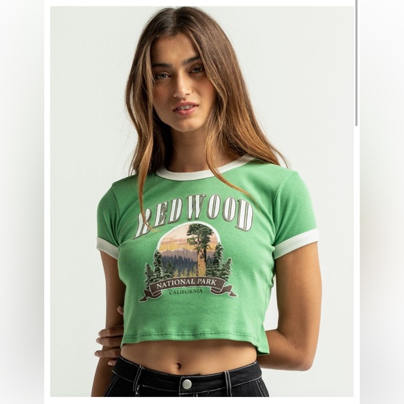 Full Tilt | Tops | Full Tilt Redwood National Park Womens Ringer Tee Small | Poshmark